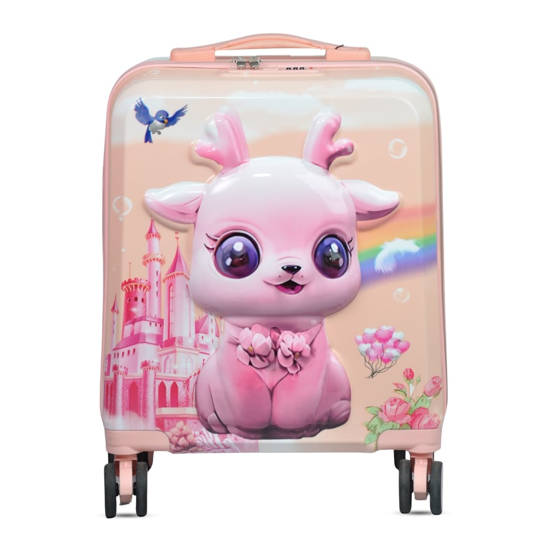 20″ Blue Fantasy Deer Kids Carry On Luggage Lightweight TSA