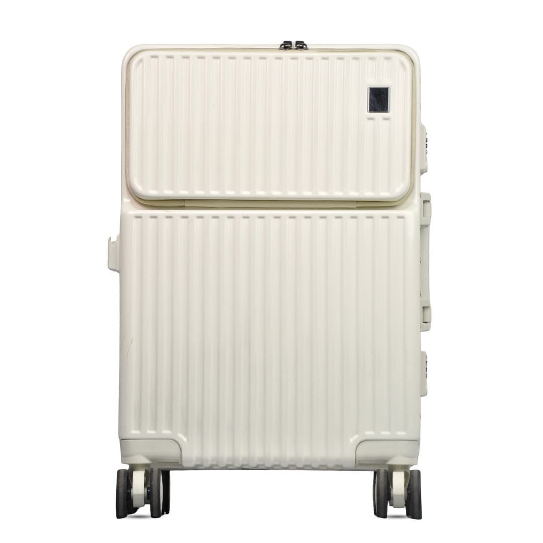 Pailodge Ribbed 24″ Check-In Spinner Luggage Premium ABS+PC